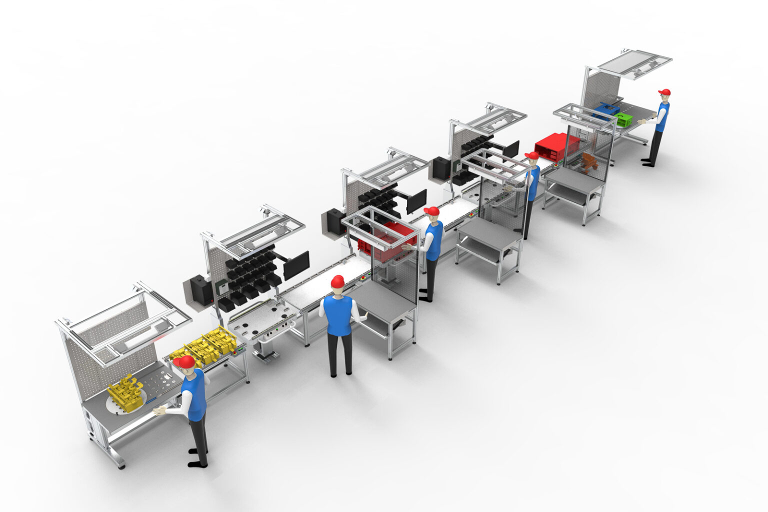 One-Piece Flow Assembly Lines - Hoob - Factory Automation & Machine ...