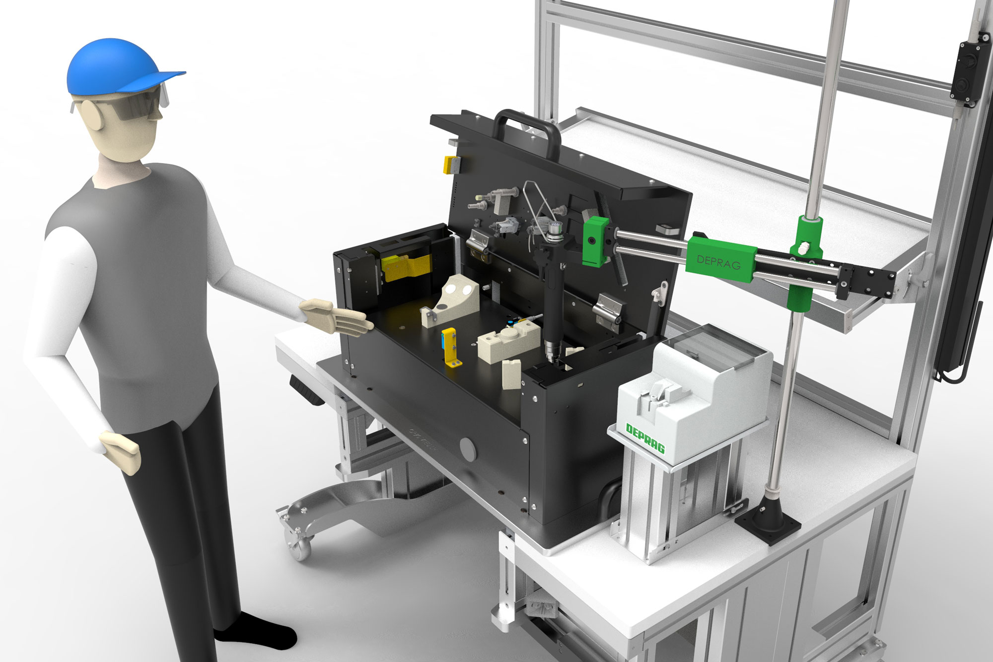 Manual Assembly Workstations - Hoob - Factory Automation & Machine Building Manual Assembly Workstations - Hoob - Factory Automation & Machine Building